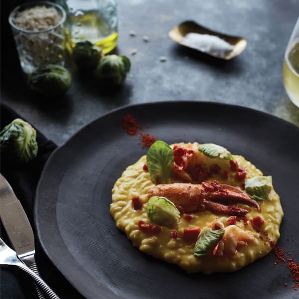 Kabocha Squash Risotto with Soppressata & Lobster Recipe by Chef David ...
