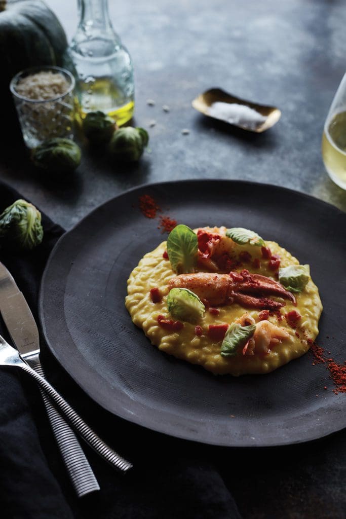 Kabocha Squash Risotto with Soppressata & Lobster Recipe by Chef David ...
