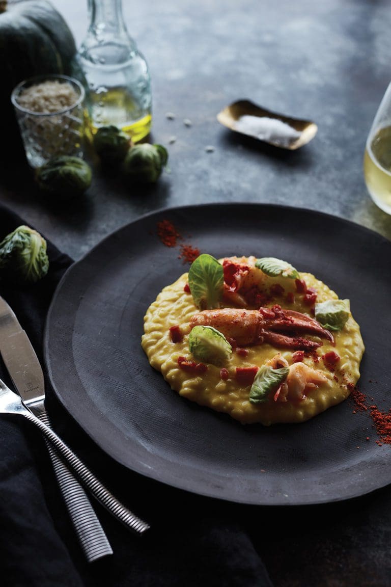 Kabocha Squash Risotto with Soppressata & Lobster Recipe by Chef David ...