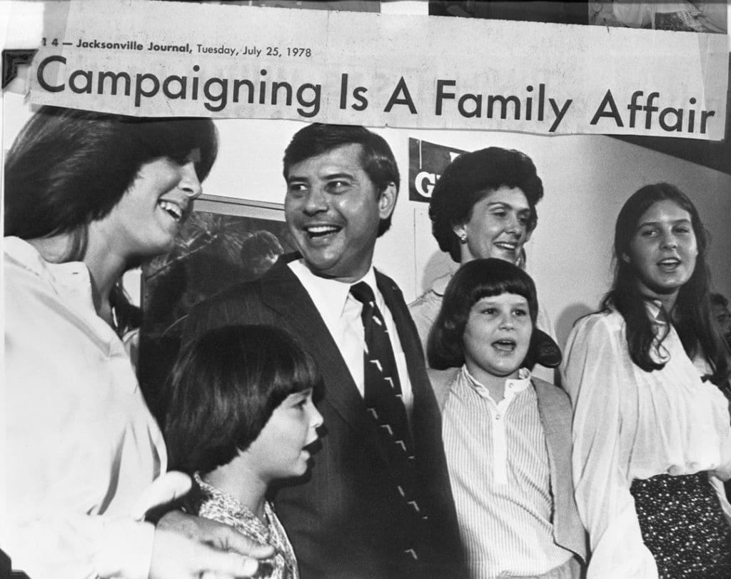 Campaigning was a family affair for Governor Bob Graham, his wife and ...