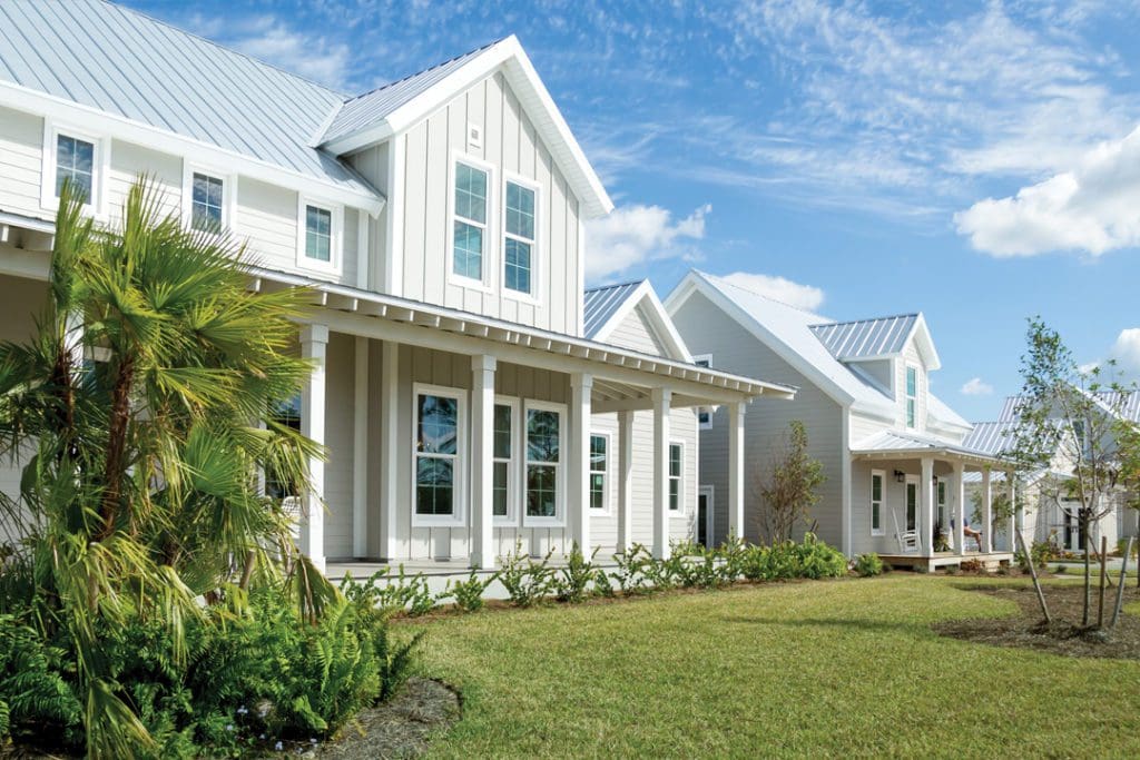 Model homes are named for the towns whose architecture they resemble ...